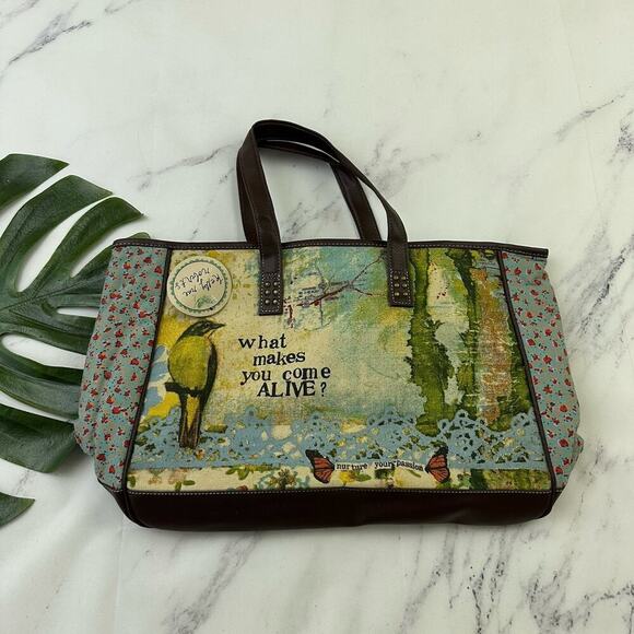 Demdaco | Bags | Demdaco Kelly Rae Roberts Tote Bag Purse New Come ...